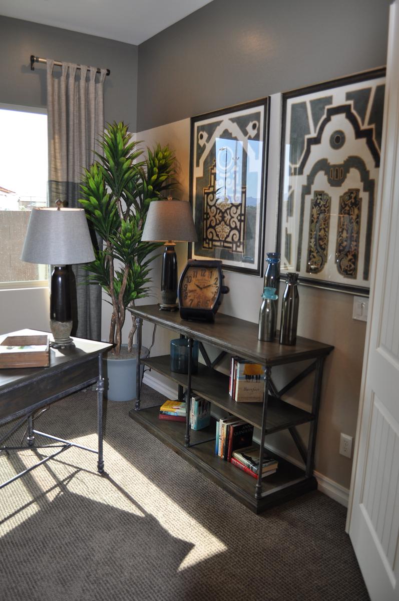 Industrial and Traditional Styling Combine for Sophisticated Den ...